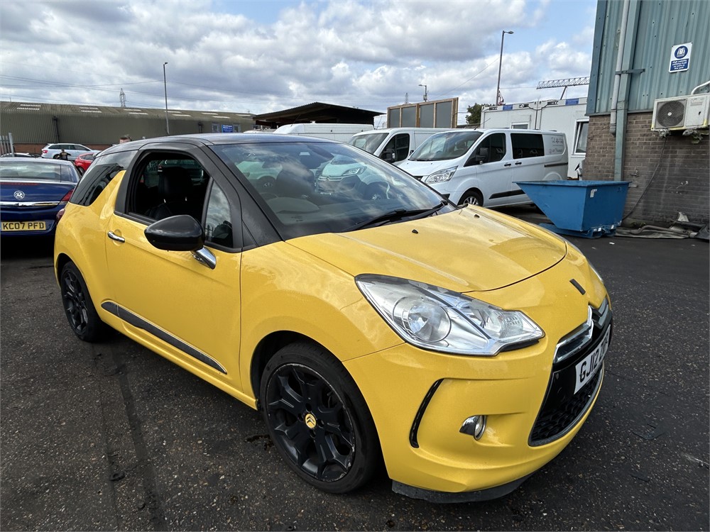 Redcorn Salvage Auctions - 2012 CITROEN DS3 DSPORT PLUS THP YELLOW