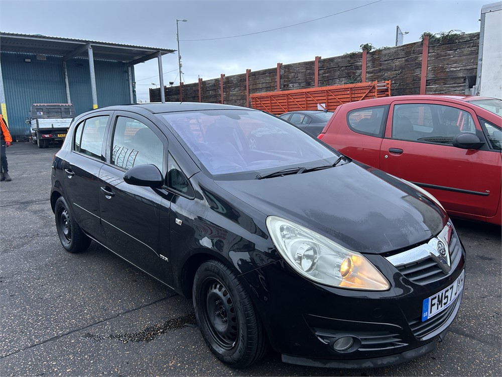 Redcorn Salvage Auctions - 2008 VAUXHALL CORSA DESIGN BLACK