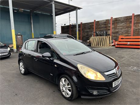 Redcorn Salvage Auctions - 2008 VAUXHALL CORSA DESIGN AUTO BLACK