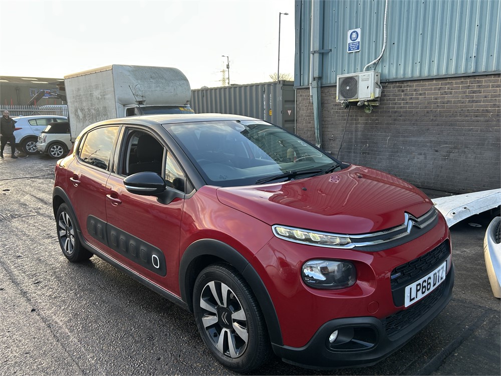 Redcorn Salvage Auctions - 2017 CITROEN C3 FLAIR PURETECH 82 RED