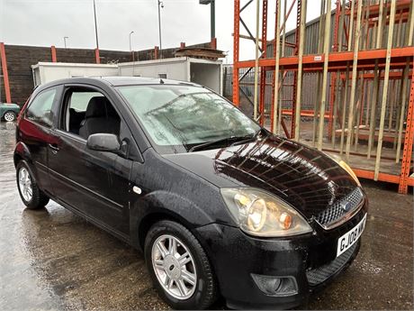 Redcorn Salvage Auctions - 2008 FORD FIESTA ZETEC BLUE 80 BLACK